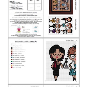 Clue Characters Cross Stitch Pattern - Etsy