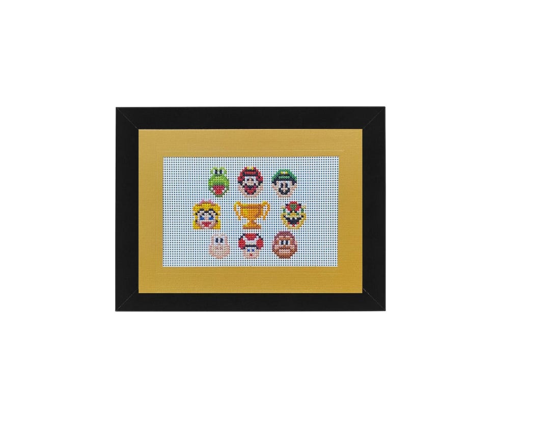 Mario Kart Winners Cross Stitch 5x7 Card - Etsy