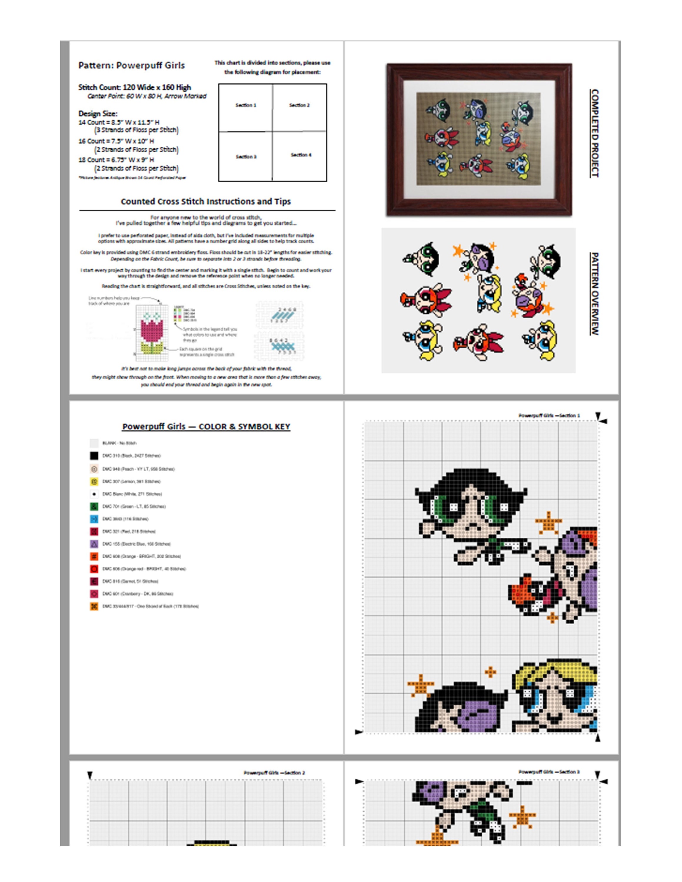 Powerpuff Girls Fight Cross Stitch Pattern - Etsy