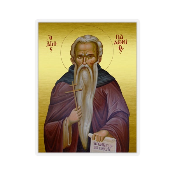 Saint Pachomius Icon - Etsy UK