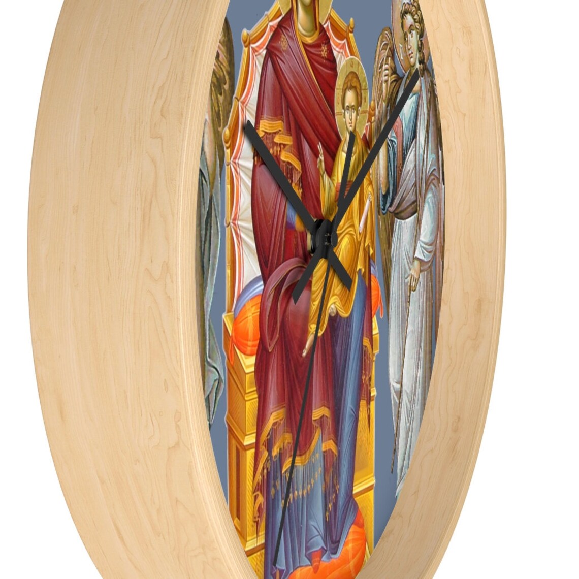 Wall clock Mother of GodTheotokosPanagiaVirgin Mary with | Etsy