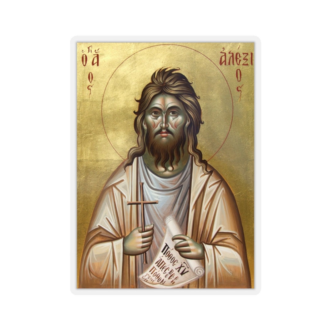 Kiss-cut Stickers Saint Venerable Alexis the Man of God - Etsy