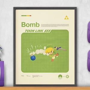 Super Smash Bros Moveset Series - TOON LINK / BOMB No.43 - Etsy