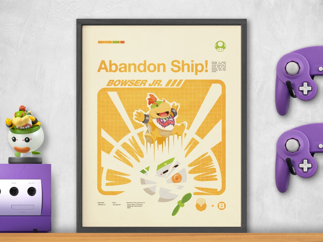 Super Smash Bros Moveset Series BOWSER JR / Abandon Ship No.58 - Etsy