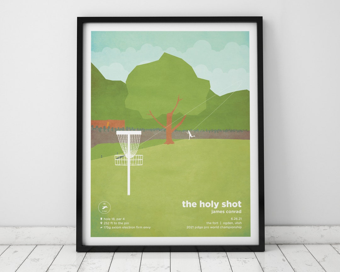The Holy Shot, Disc Golf Print - Etsy