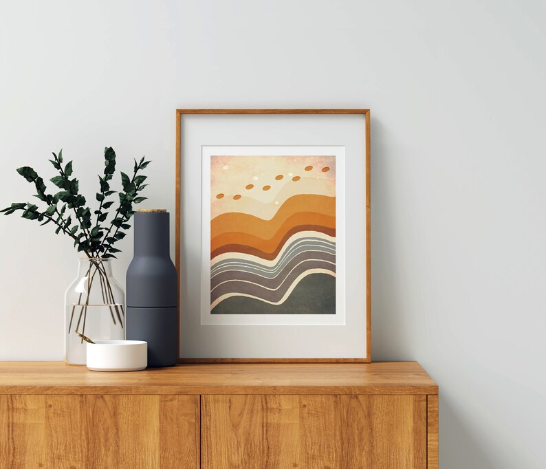 Boho Walk on the Beach Print | Etsy