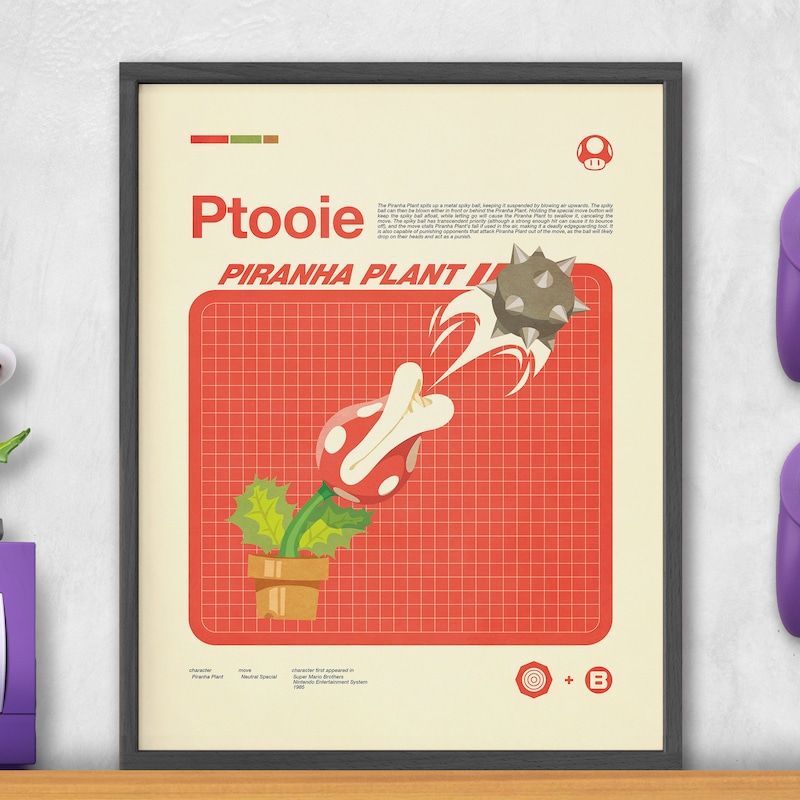 Super Mario Piranha Plant - Etsy