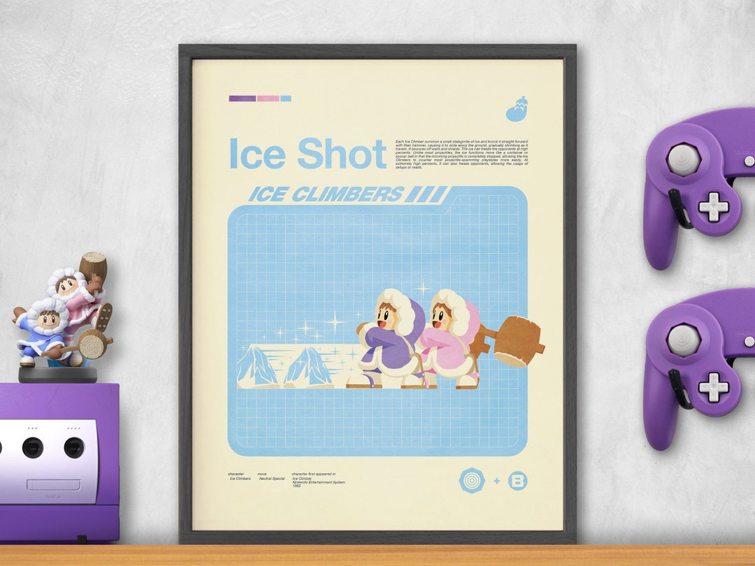 Super Smash Bros Moveset Series - ICE CLIMBERS / Ice Shot No.15 - Etsy