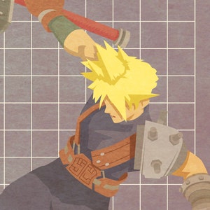 Super Smash Bros Moveset Series - CLOUD / CROSS SLASH No.61 - Etsy