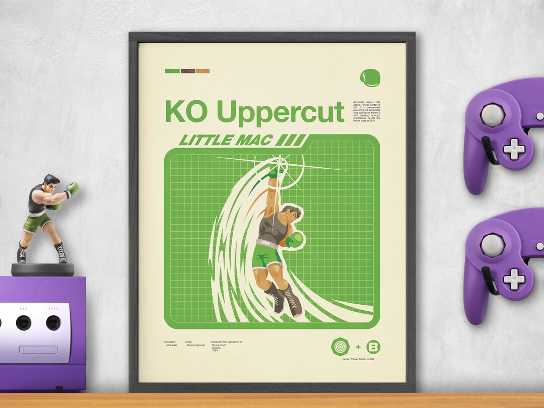 Super Smash Bros Moveset Series - LITTLE MAC / KO Uppercut No.49 - Etsy