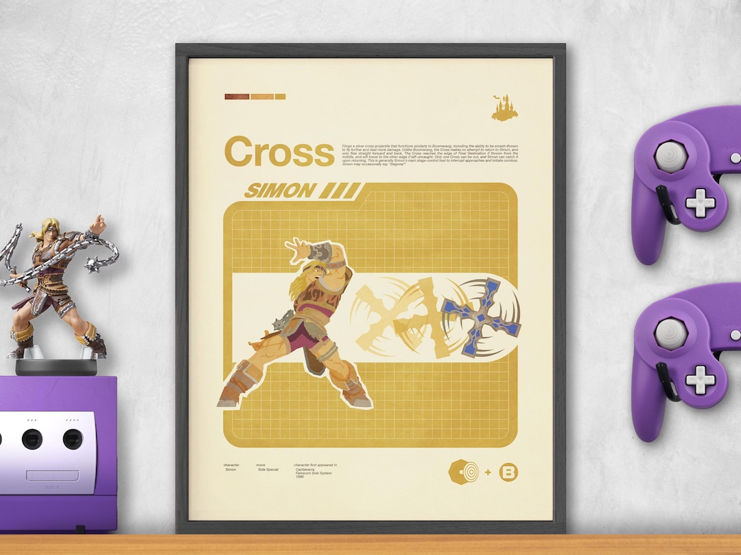 Smash Bros Moveset Series - SIMON / CROSS No.66 - Etsy