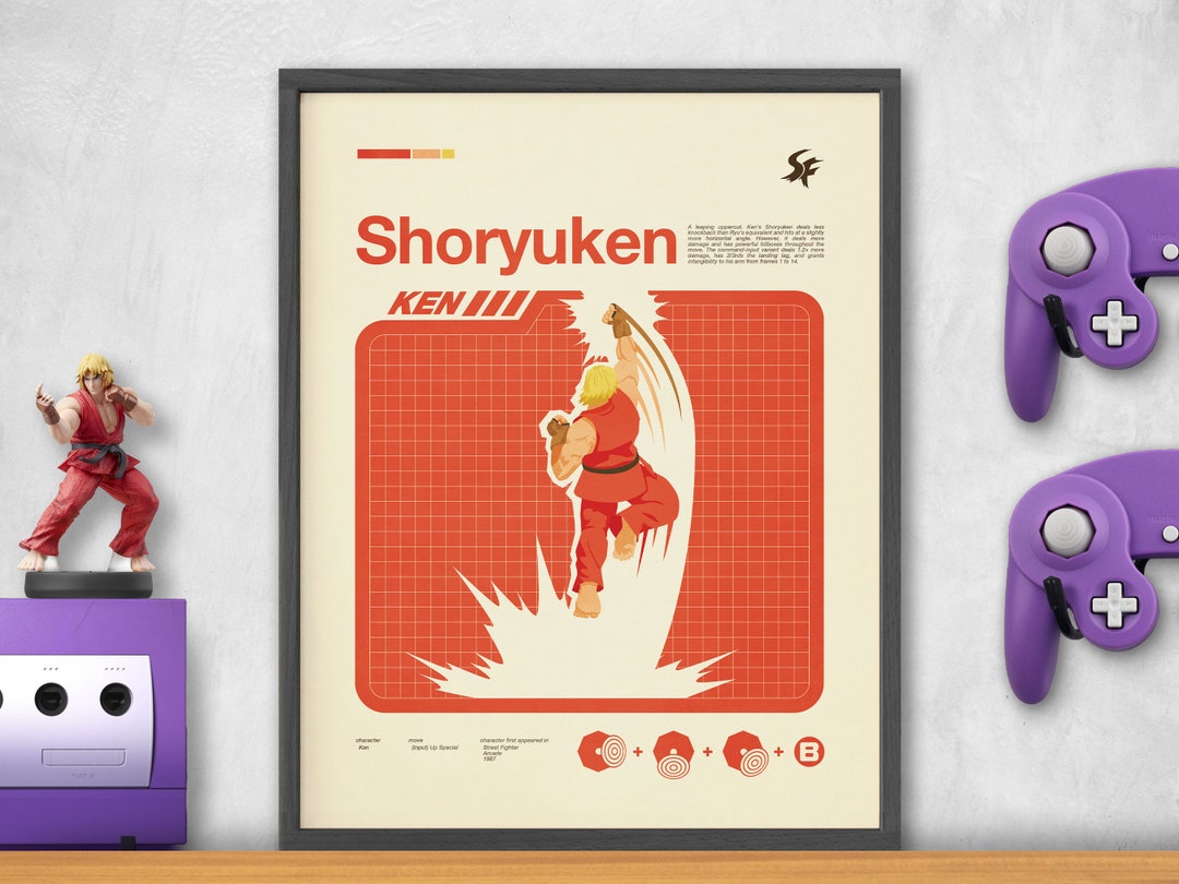 Super Smash Bros Moveset Series - KEN / SHORYUKEN No.60e - Etsy