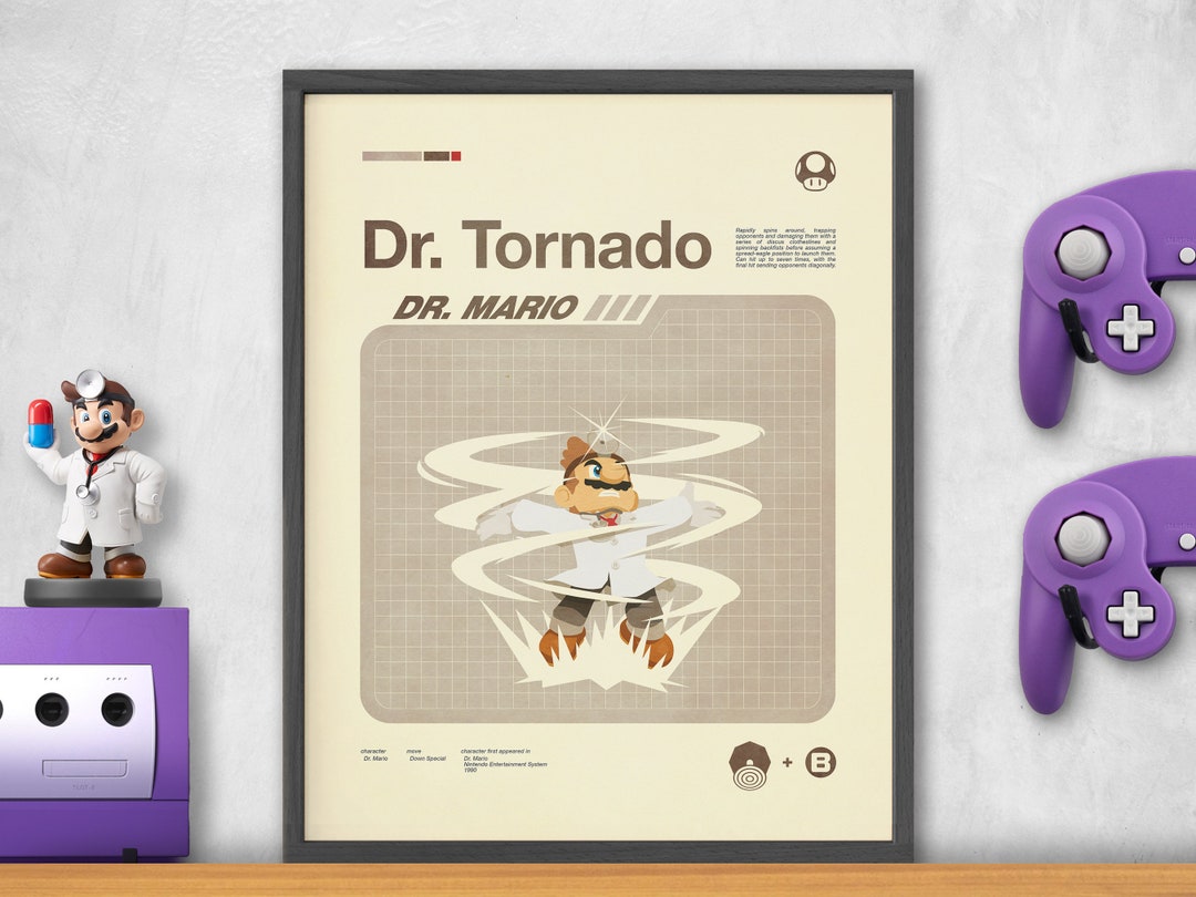 Smash Bros Moveset Series - DR. MARIO / Dr. TORNADO No.18 - Etsy