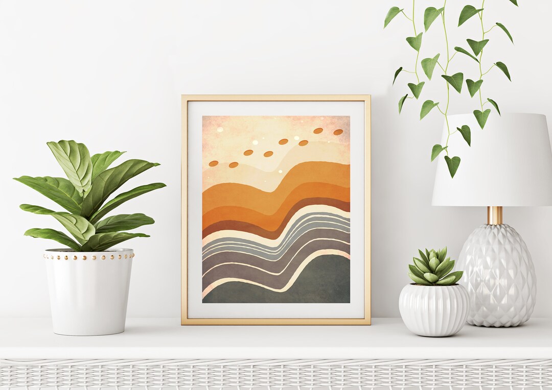 Boho Walk on the Beach, Print - Etsy