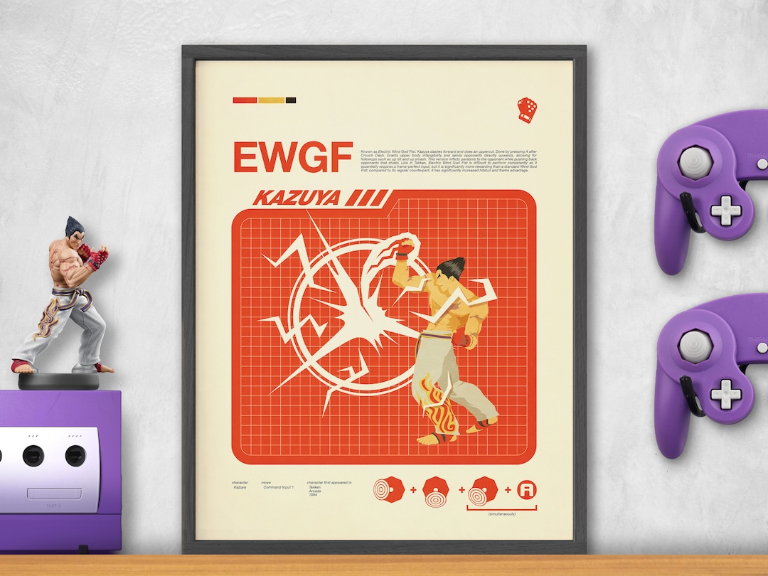 Super Smash Bros Moveset Series - KAZUYA \ EWGF No.81 - Etsy