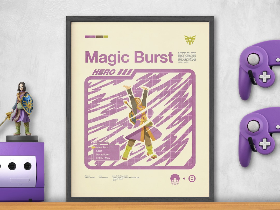 Smash Bros Moveset Series - HERO / MAGIC BURST No.72 - Etsy