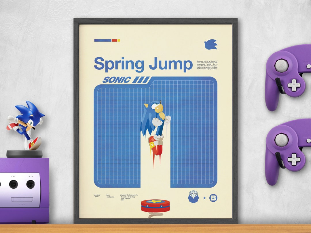 Super Smash Bros Moveset Series - SONIC / SPRING JUMP No.38 - Etsy