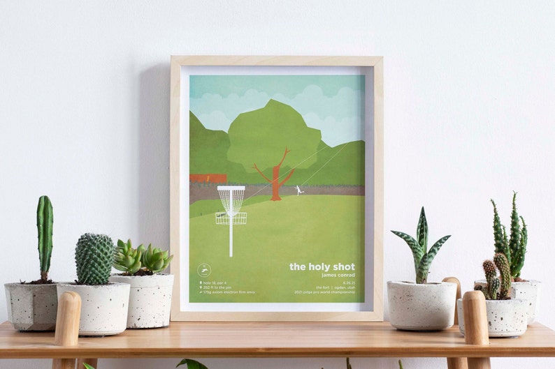 The Holy Shot, Disc Golf Print - Etsy