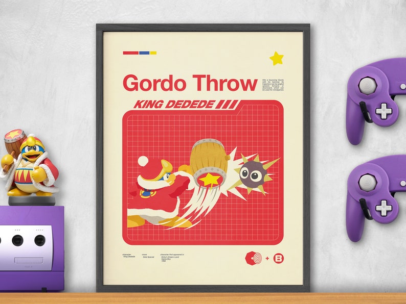 Smash Bros Moveset Series - King Dedede / GORDO THROW No.39 - Etsy