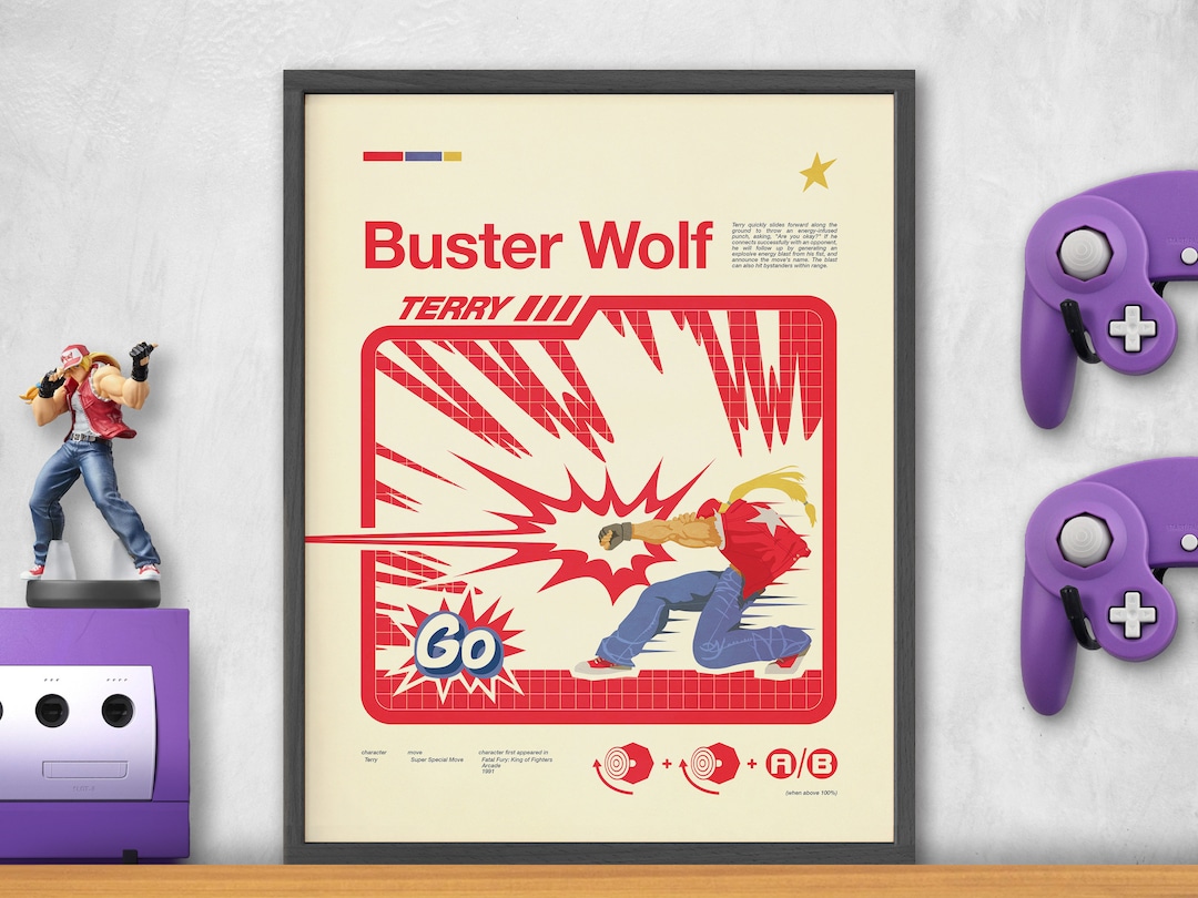 Super Smash Bros Moveset Series - TERRY / BUSTER WOLF No.74 - Etsy