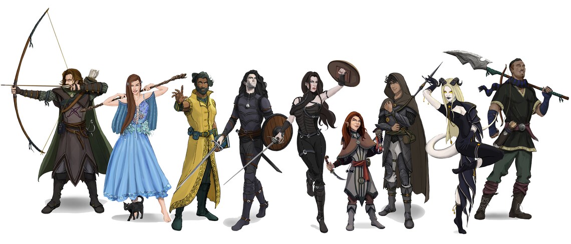 Custom Character Designs D&D Pathfinder Oc's - Etsy