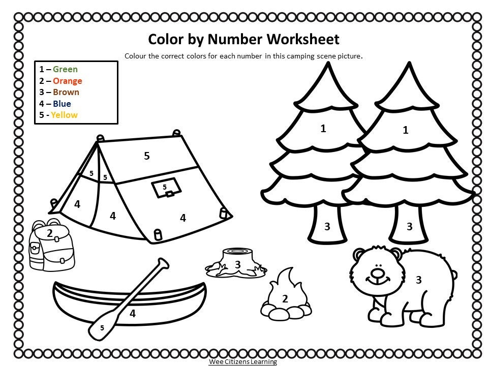 CAMPING PRE-K Activity Centers, Worksheets, and Dramatic Play - 97 ...