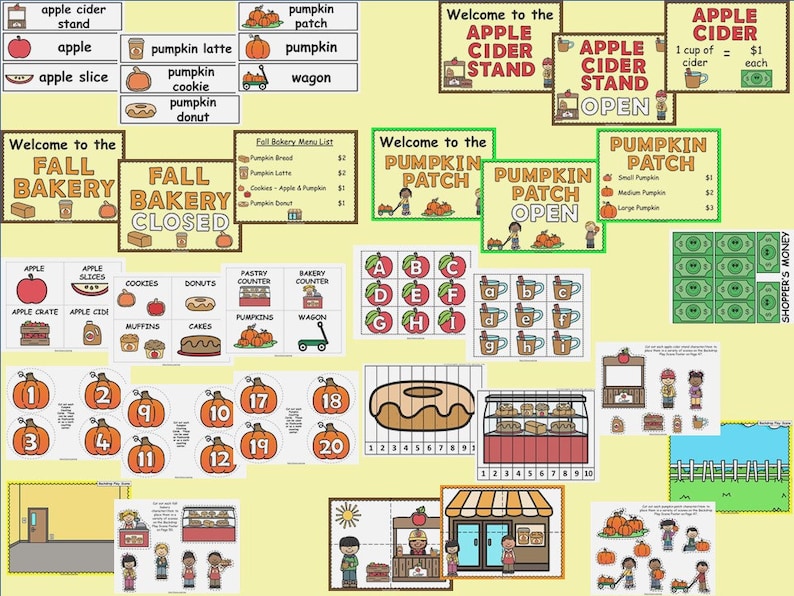 Fall Stand Dramatic Play Center - Etsy