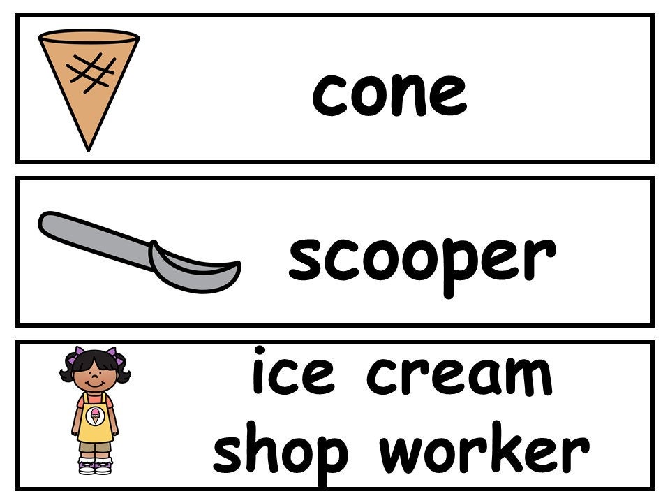 SUMMER STAND Dramatic Play - Ice Cream Shop, Lemonade Stand, and Snow ...