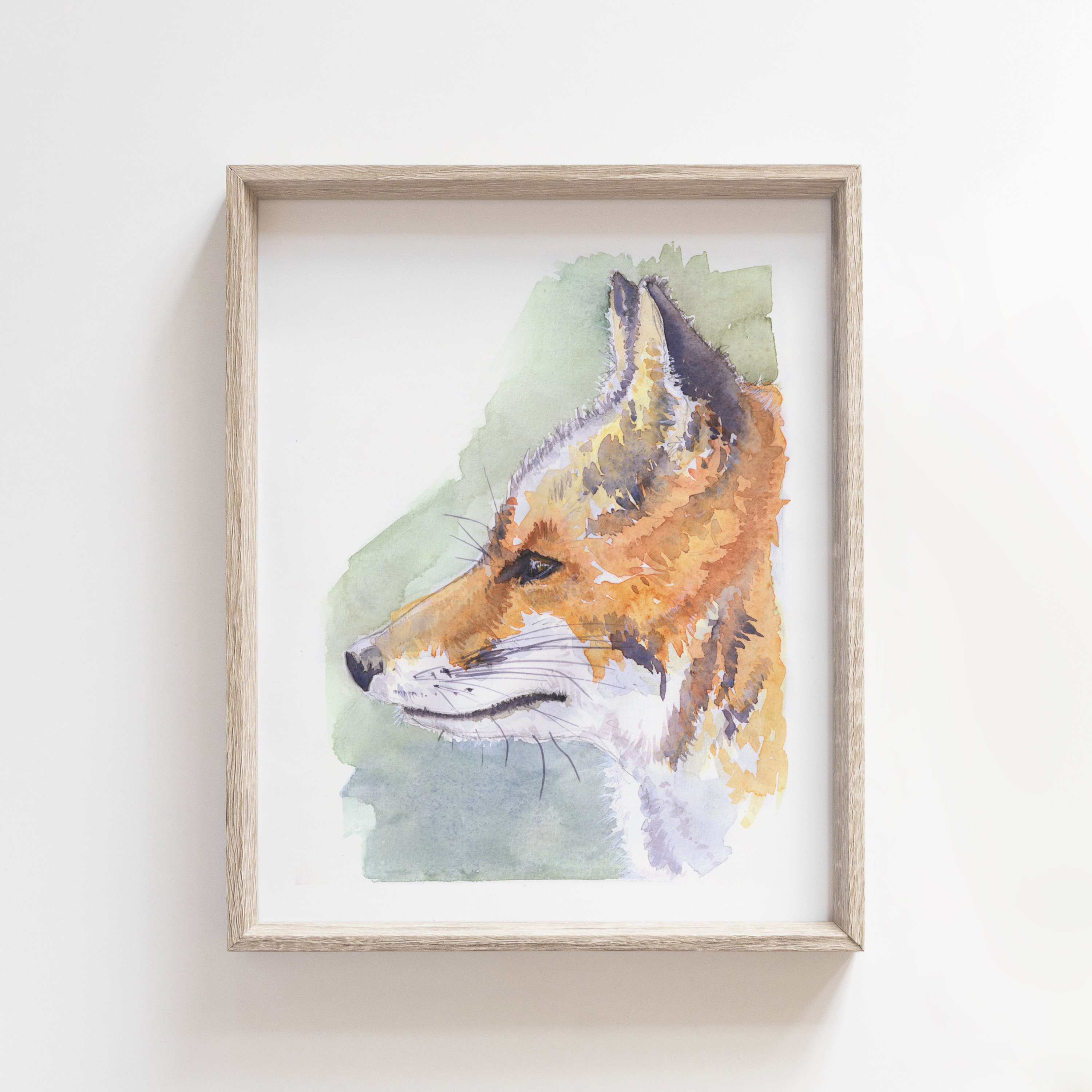 Fox Watercolour Print Fox Art Print Watercolour Art - Etsy
