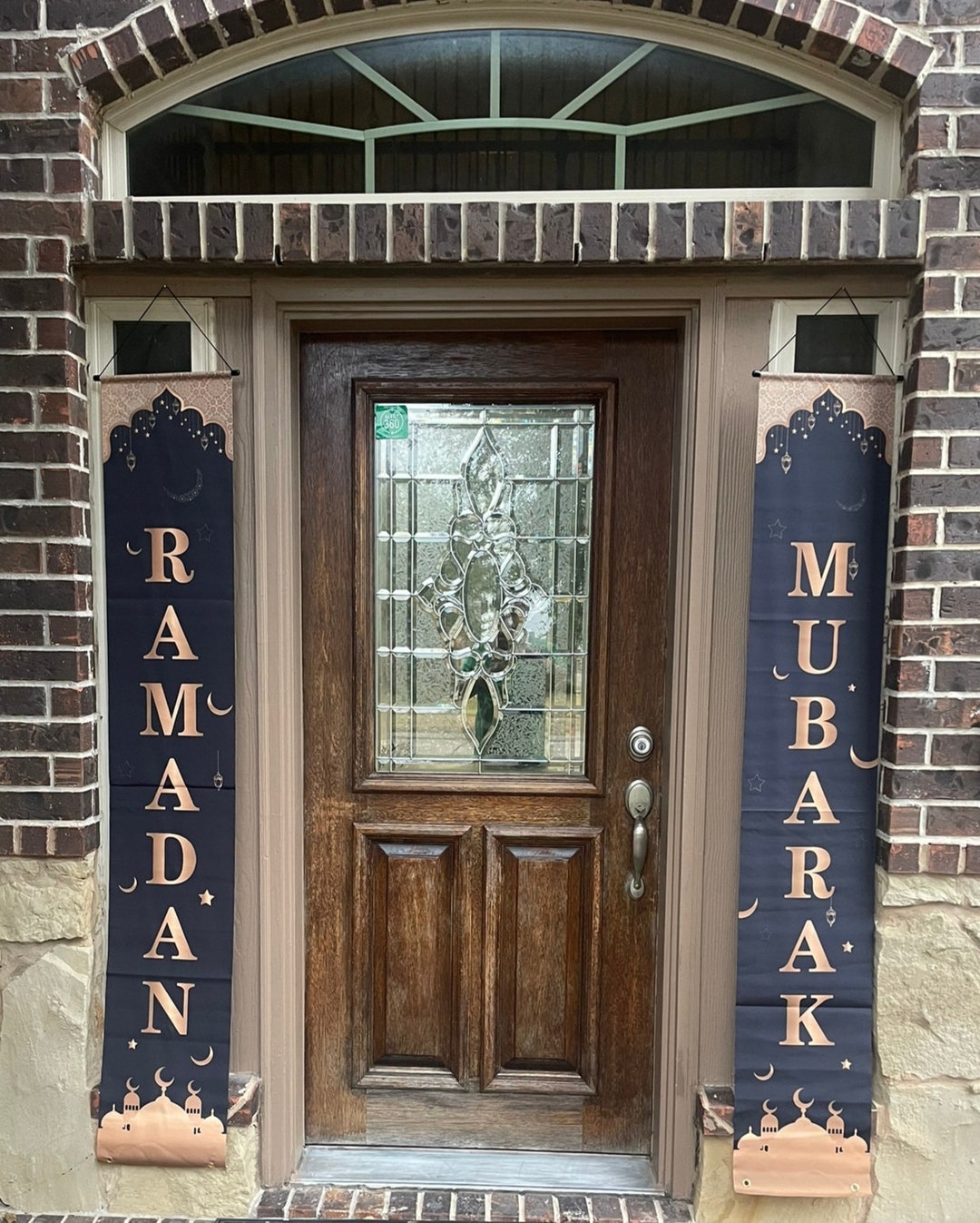 Ramadan Mubarak Porch Sign |ramadan Wreath|ramadan Wall Banner| Ramadan ...