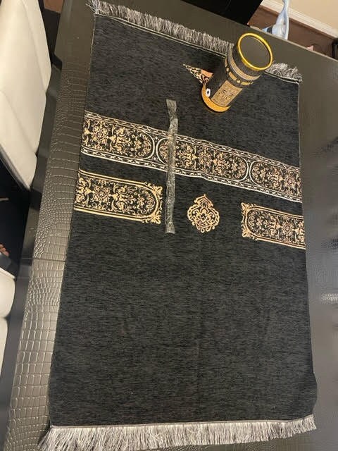Kaaba Pattern Prayer Rug | Kaaba Kiswah Prayer Mat | Musallah ...