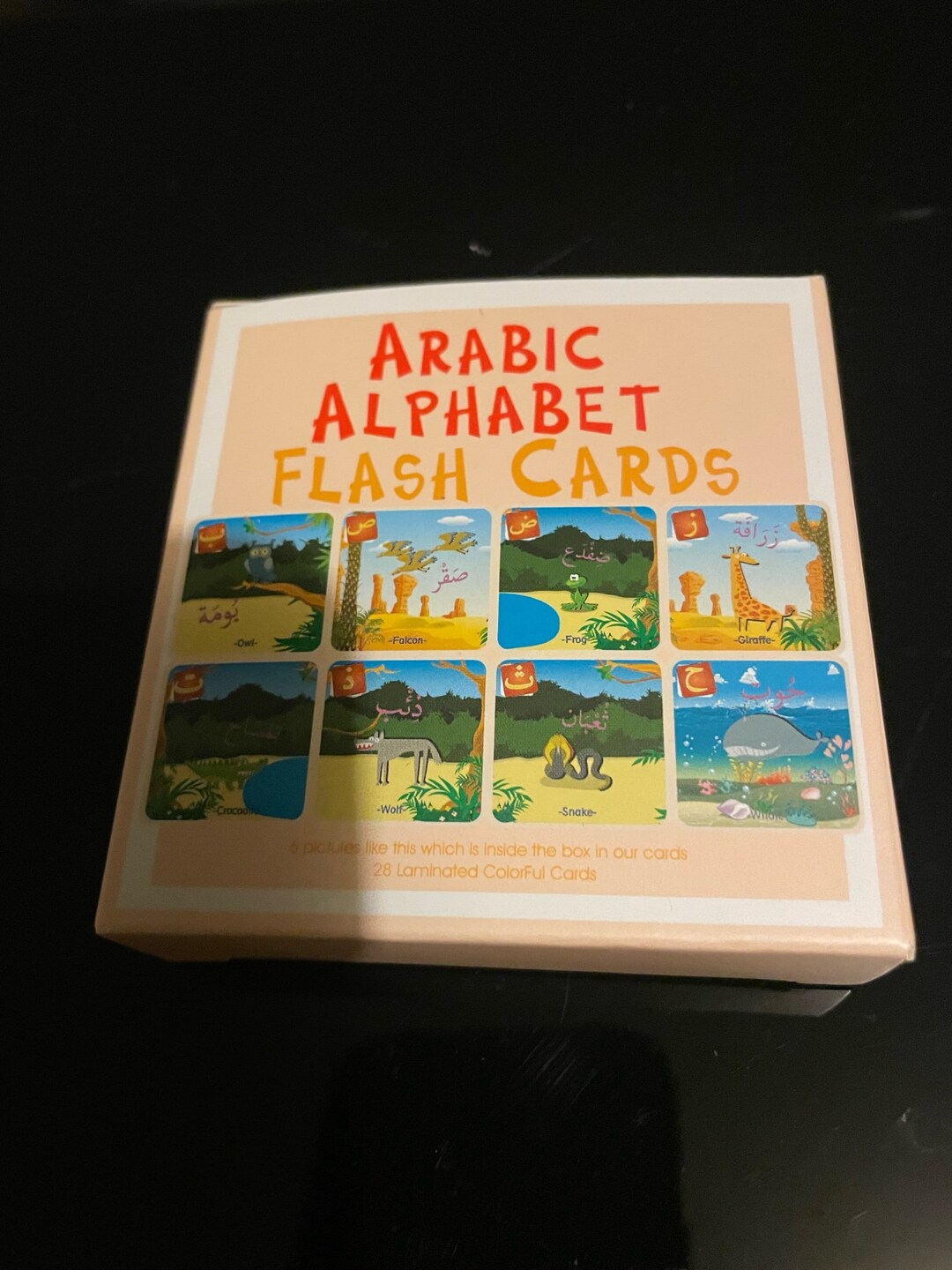 2 Sets Alphabet Flash Cards Arabic Letters Flashcards, Arabic for ...