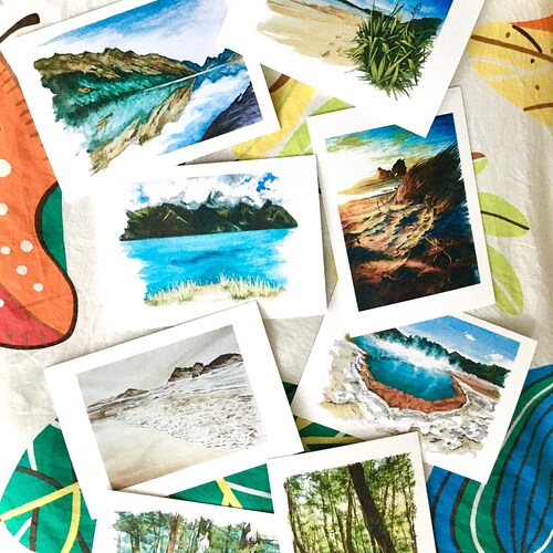 Postcards Set of 4 NEW Stunning Japanese 1930's Repro | Etsy