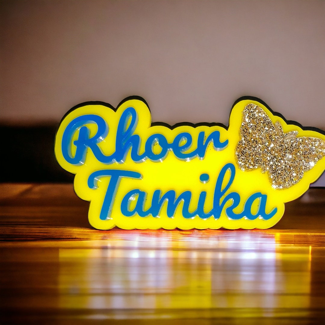 Sigma Gamma Rhoer Glam Name Pin | Rhoer Name Badge | Lapel Pin | Sigma ...