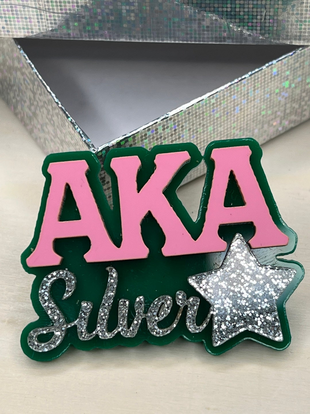 Alpha Kappa Alpha Silver Star Lapel Pin | AKA Pin | Sorority Pin - Etsy