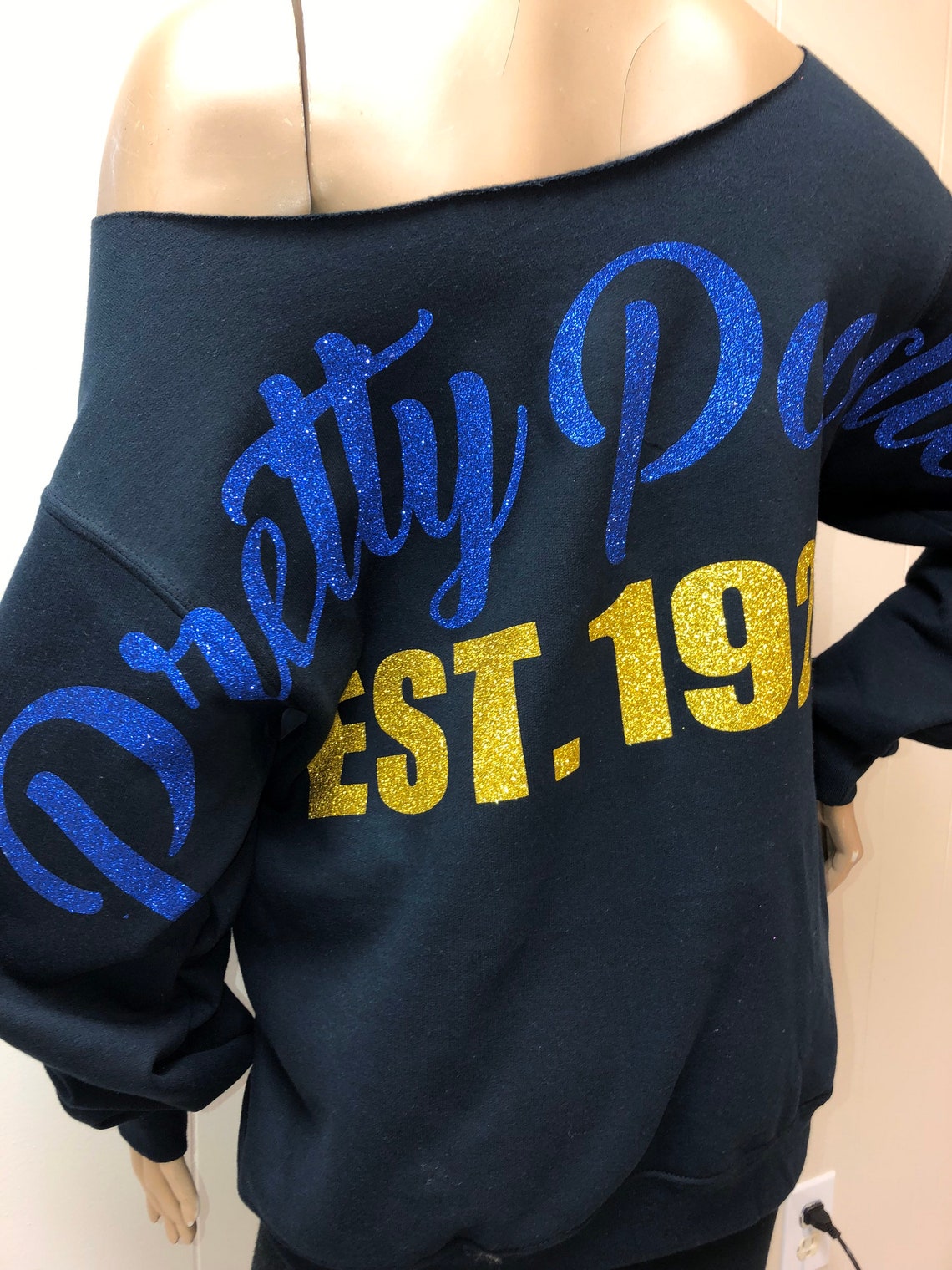 Sigma Gamma Rho Billboard Print off the Shoulder Sweatshirt - Etsy