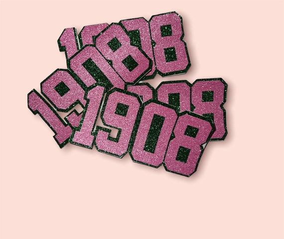 1908 AKA Glitter Decal Sticker | Etsy