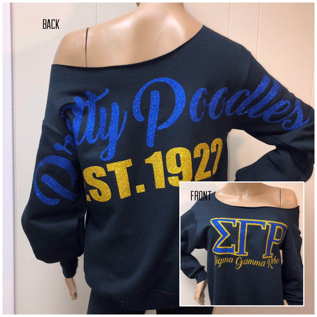 Sigma Gamma Rho Billboard Print off the Shoulder Sweatshirt - Etsy