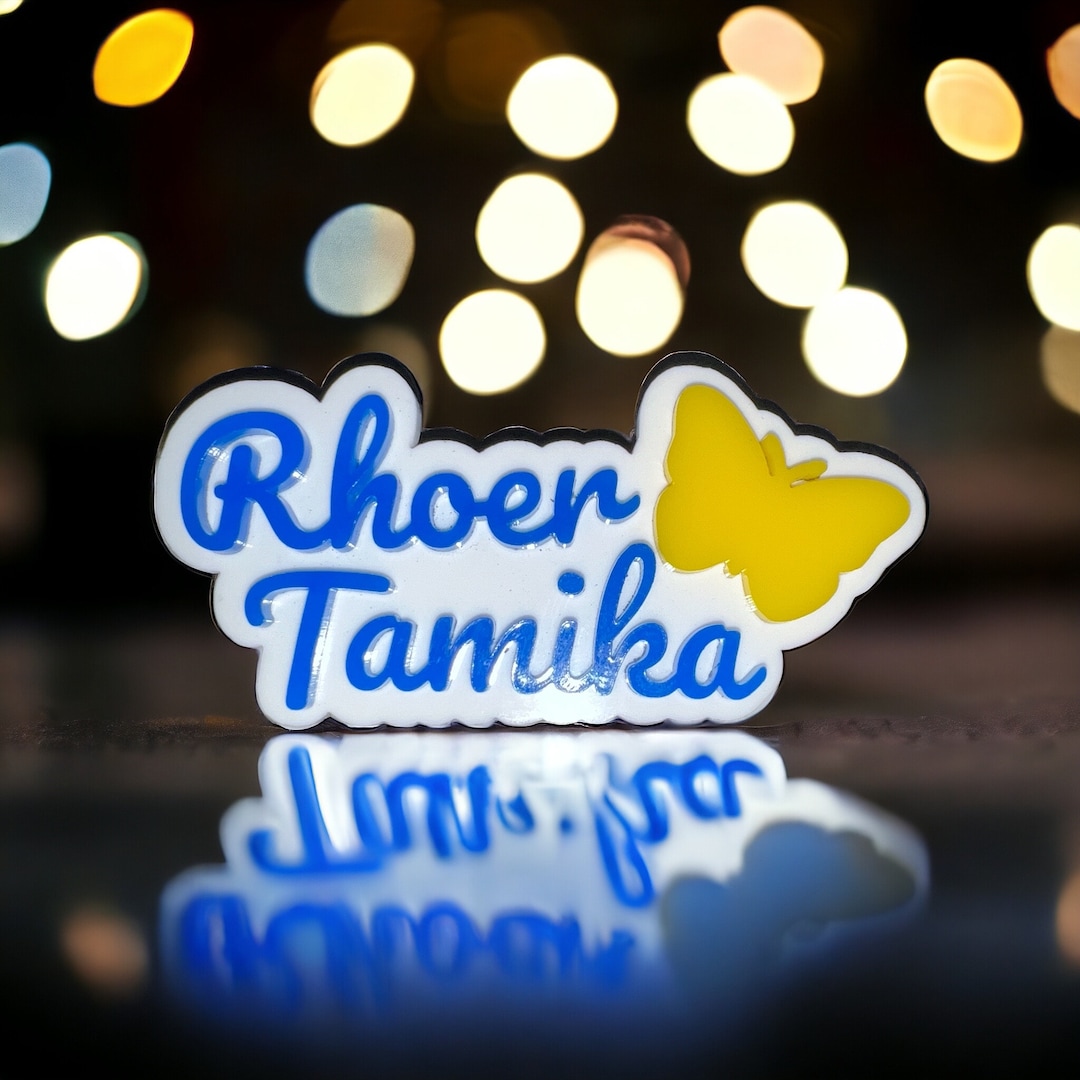 Sigma Gamma Rhoer Name Pin | Rhoer Name Badge | Lapel Pin | Sigma Pin ...