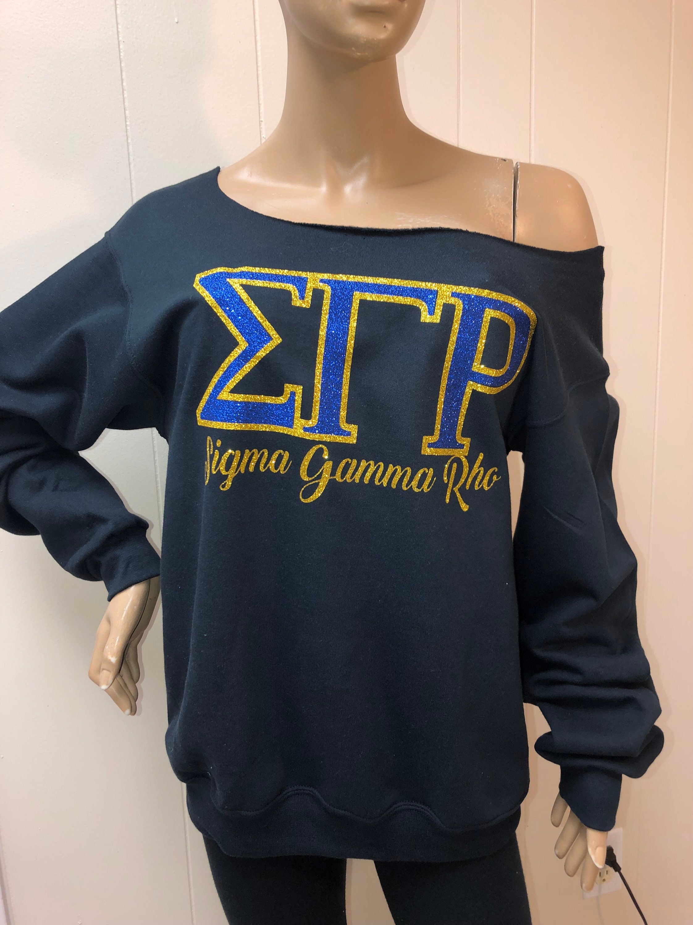 Sigma Gamma Rho Billboard Print off the Shoulder Sweatshirt - Etsy