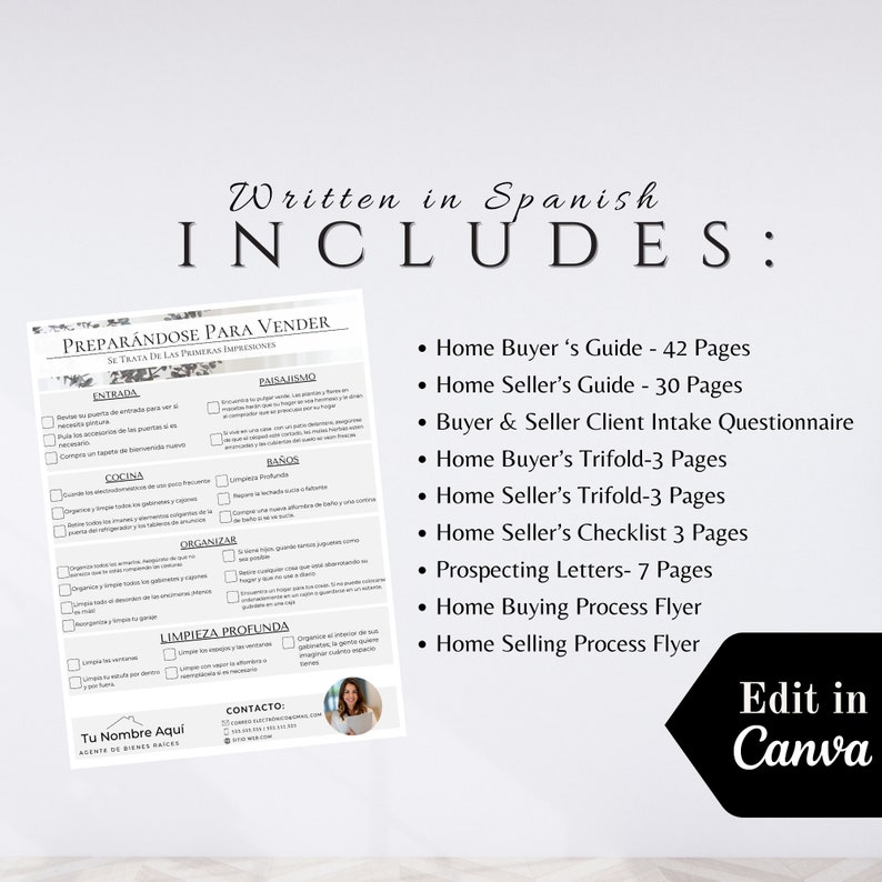 Spanish Real Estate Template Bundle, Buyer Presentation, Listing ...