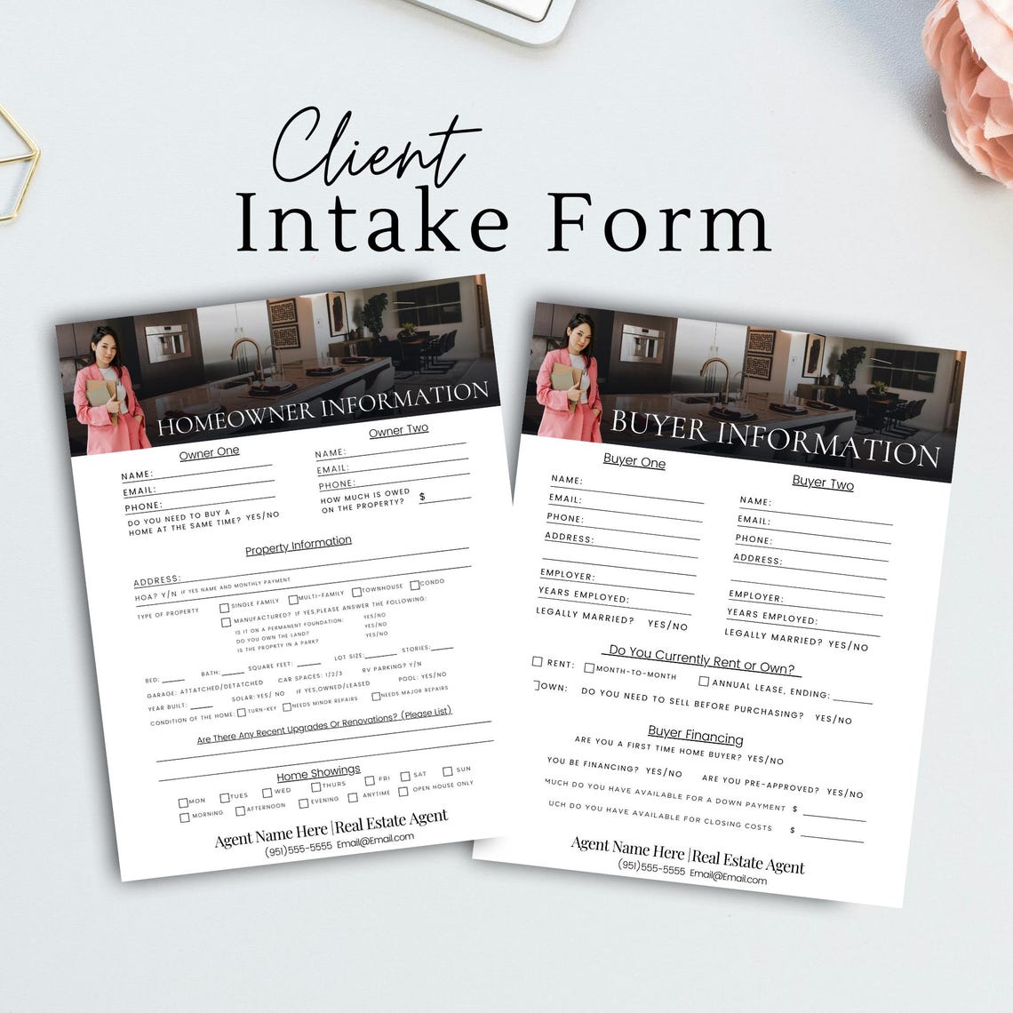 Real Estate Client Intake Form Template: Buyer & Seller Questionnaire ...