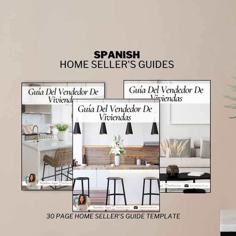 Spanish Home Seller's Guide,editable Canva Template, Real Estate ...
