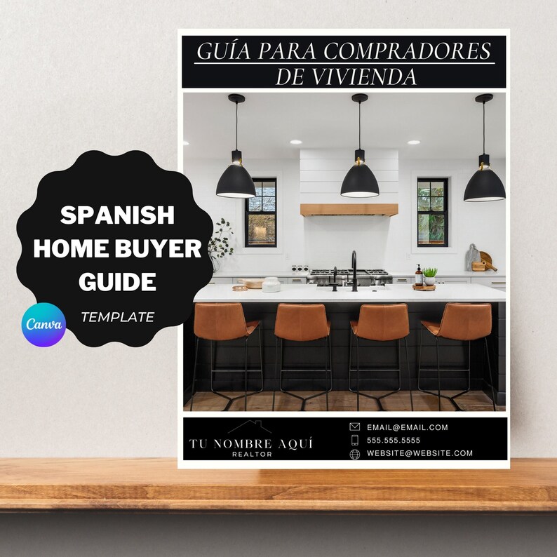 SPANISH Home Buyer's Guide Canva Template Canva Editable - Etsy