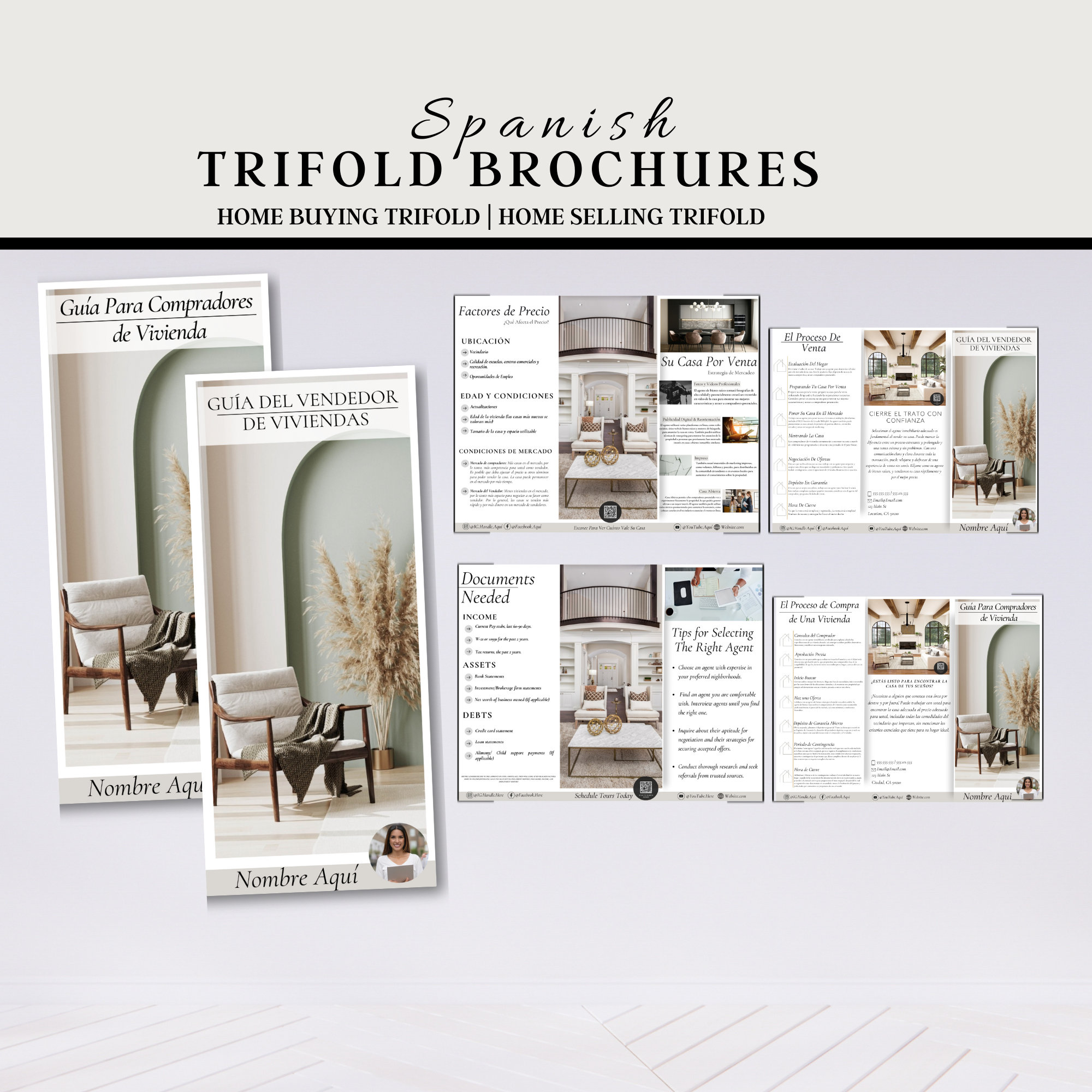 Spanish Real Estate Template Bundle: Buyer & Seller Guides (canva) - Etsy
