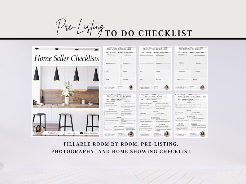 Realtor Home Seller Checklist Bundle: Pre-listing Presentation (digital ...