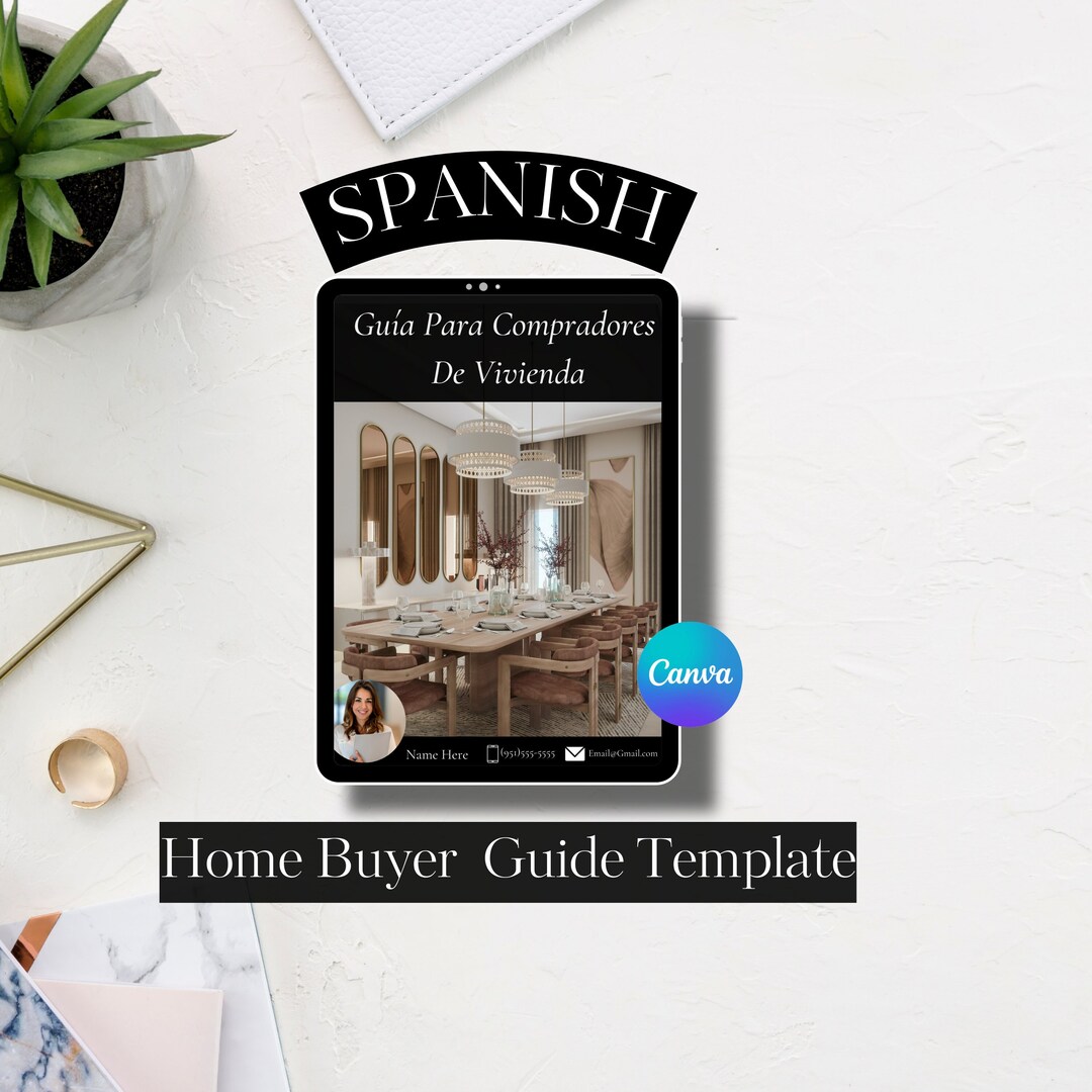 SPANISH Home Buyer's Guide for Real Estate Agents Marketing Editable ...