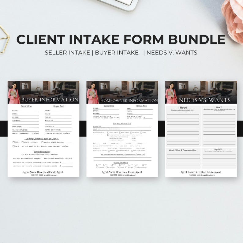 Real Estate Client Intake Form Template: Buyer & Seller Questionnaire ...