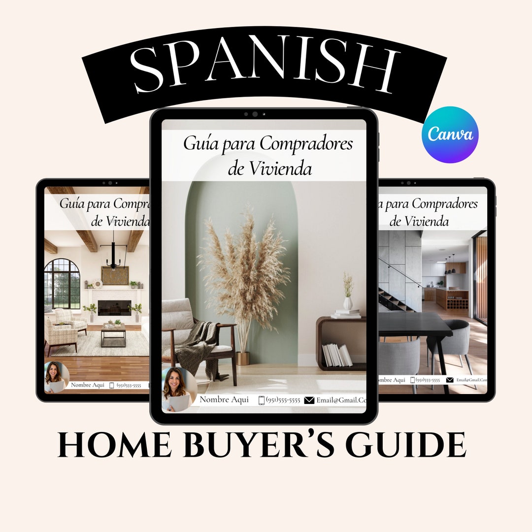 Spanish Home Buyer's Guide: Real Estate Canva Template - Etsy
