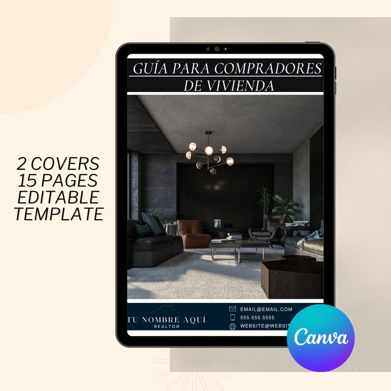 SPANISH Home Buyer's Guide Canva Template Canva Editable - Etsy